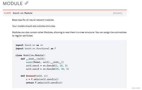 小土堆 Pytorch 神经网络的基本骨架 Nnmodule的使用03笔记pytorch导入nn模块 Csdn博客