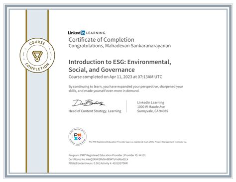 Mahadevan Sankaranarayanan On Linkedin Certificate Of Completion