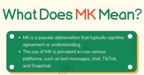 MK Meaning What Does MK Mean In Text ESL OFF