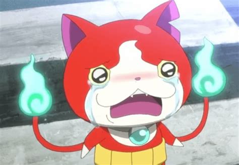 Jibanyan From Yokai Watch Absolutely Crying His Eyes Out R Reactionpics