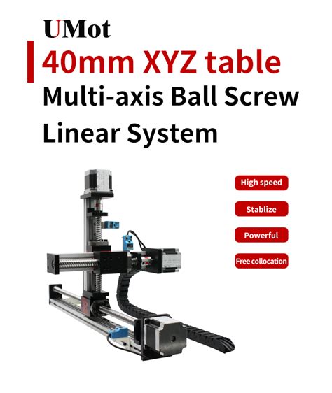 Ball Screw Linear Motion Module Linear Actuator Gantry Robot Xyz System Xy Stage Axis Cnc