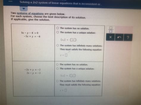 Solved Solving A X System Of Linear Equations That Is Chegg