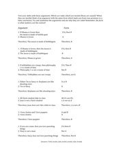 Arguments Worksheet Test Your Skills With These Arguments Which Are