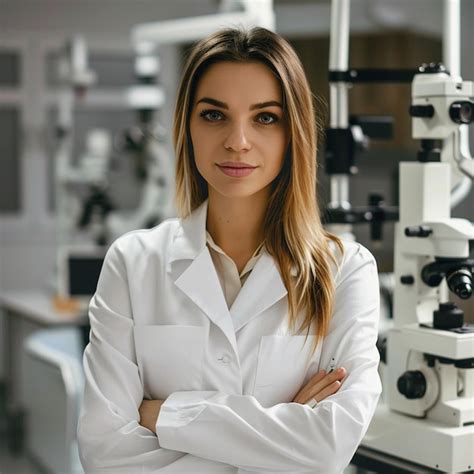 Female Doctor Optometrist Premium Ai Generated Image
