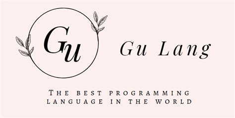 github guyuverse gu program language gu series