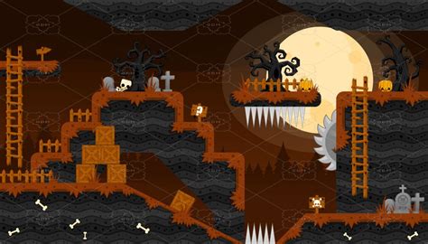 Platformer Game Tile Set 4 GameDev Market
