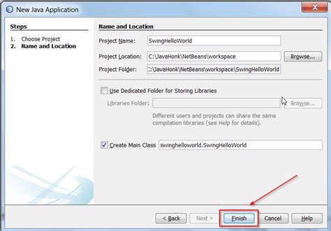 Swing Gui Hello World Example Techiworks