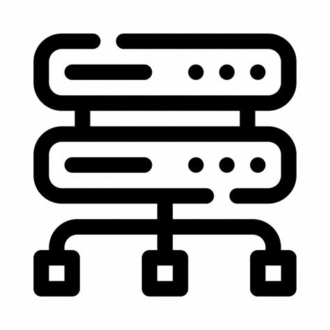 hosting network database storage server icon download on iconfinder