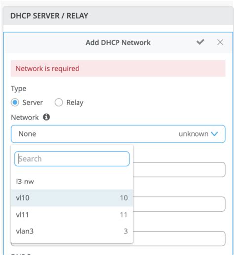 Dhcp Serverrelay Configuration For Managed Switch Mist