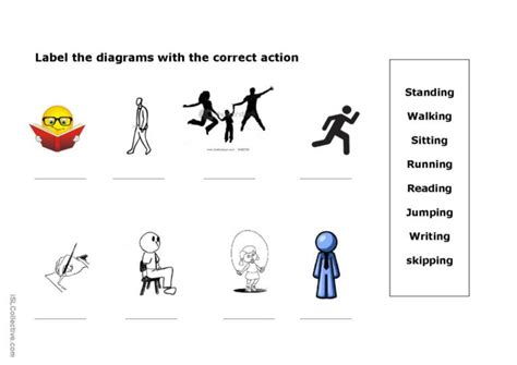 actions worksheet english esl worksheets pdf and doc