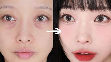 얼룩덜룩 피부 세상 화사해지는 복숭아 코랄 메이크업🍑올리브영 색조 추천템 • 수다 가득한 Grwm • Makeup Youtube