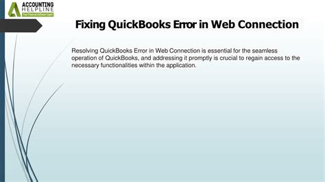 PPT Easy Fix For QuickBooks Web Connector Error QBWC1085 PowerPoint Presentation ID 13750016