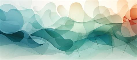 Abstract Waves In Soft Colors Create A Soothing Modern Backgrou Premium Ai Generated Psd