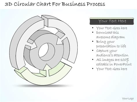 Business Ppt Diagram D Circular Chart For Business Process Powerpoint Template