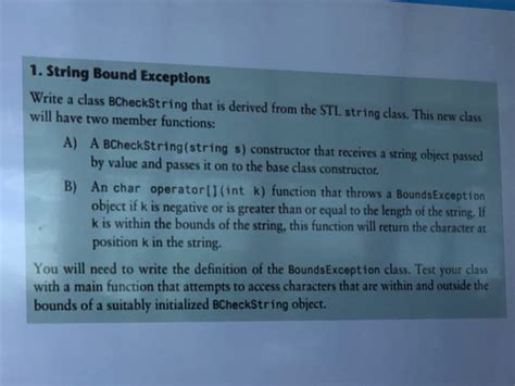 1 string bound exceptions write a class bcheckstring