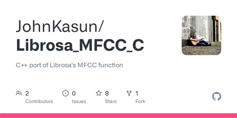 Github Johnkasunlibrosamfccc C Port Of Librosas Mfcc Function