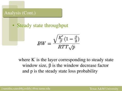 Ppt Improving Tcp Performance In High Bandwidth High Rtt Links Using