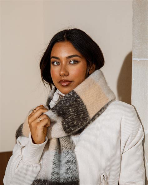 Mooloola Amour Scarf In Cream Charcoal Free Shipping And Easy Returns City Beach New Zealand