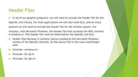 Opengl Basics For Sample Program 1ppt