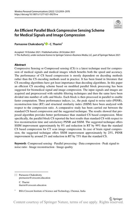 An Efficient Parallel Block Compressive Sensing Scheme For Medical Signals And Image Compression