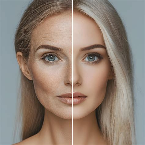 Premium Photo Comparison Of Woman Face Before And After Plastic Surgery Plastic Surgery Concept