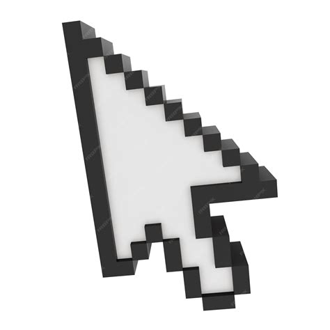 Premium Photo Pixelated Cursor