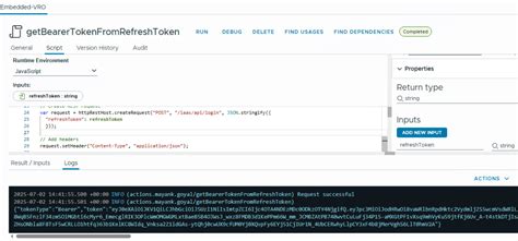 Simplest Way To Generate Bearer Token In Orchestrator For Aria