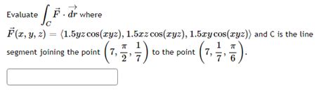 Solved Evaluate CFdr Where Chegg Com