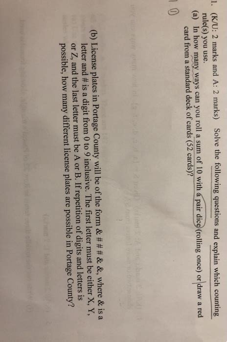 Solved 2 Marks And A 2 Marks Solve The Following