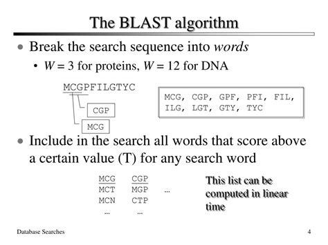 Ppt Searching Sequence Databases Powerpoint Presentation Free