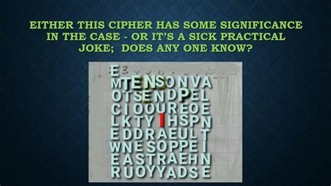 Delphi Murders Strange Cipher Youtube