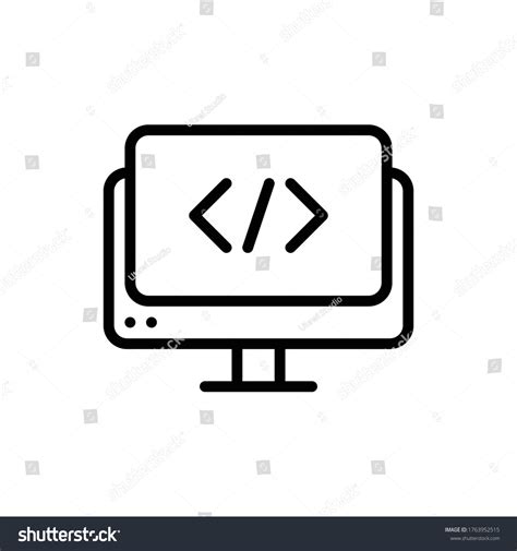 Syntax Programming Icon Logo Vector Editable Stock Vector Royalty Free 1763952515 Shutterstock