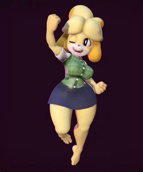 Isabelle From Animal Crossing 3d Print Model Download Free