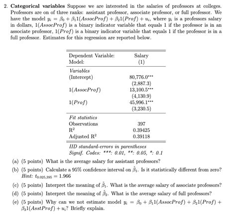 Solved Categorical Variables Suppose We Are Interested In Chegg