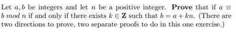 solved let a b be integers and let n be a positive integer
