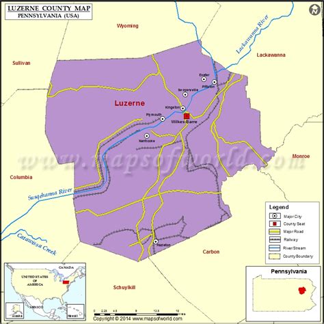 Luzerne County Map Corporate