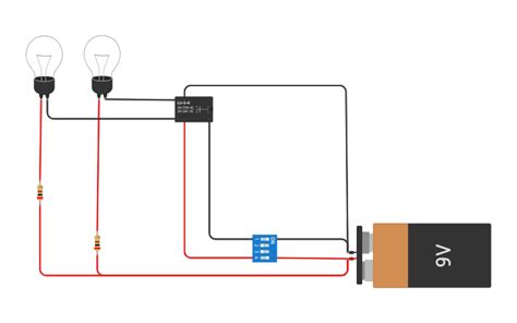 circuit design circuito di un relè tinkercad