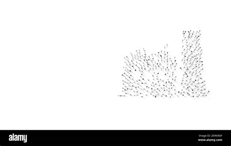 3d Rendering Of Nails In Shape Of Symbol Of Factory For Workers With
