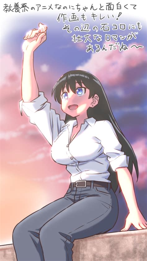 Senbei Oekaki Arato Nagi Ruri No Houseki Commentary Highres