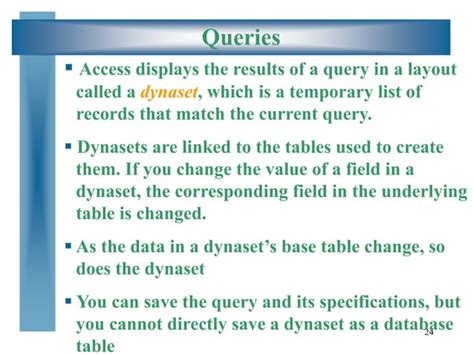 Ms Access Tables Forms Queries Reportsppt