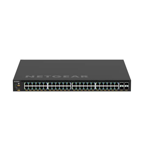 Netgear AV 48 Port POE Switch GSM4352 Expandable B2B Blackwire