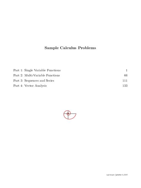 Sample Calculus Problems Pdf Maxima And Minima Quadratic Equation