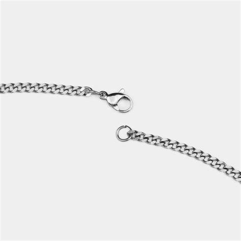 Cuban Chain 3mm Silver Domno Vintage