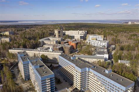 Aerial View Of Novosibirsk State University And The Construction Of Its