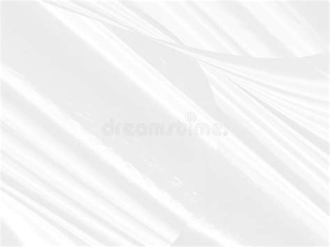 Soft Abstract Fashion Light Fabric Smooth Curve Shape Decorative Modern White Background Stock
