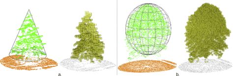 Fitting The Shape Of The Tree Crown To The Cone A And Ellipsoid B