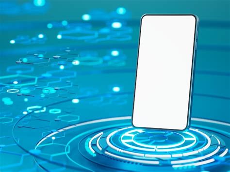 Premium Photo Smartphone With White Copy Space Screen Illustration Technology Digital Concept