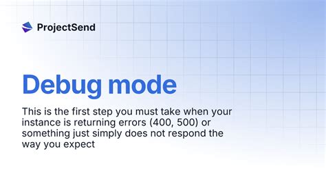 Debug Mode Projectsend