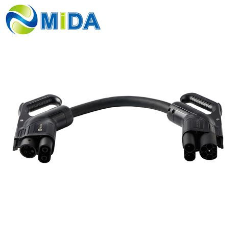 China 1000v 150a Ccs2 To Ccs1 Dc Adapter Ev Charging Adapter Factory