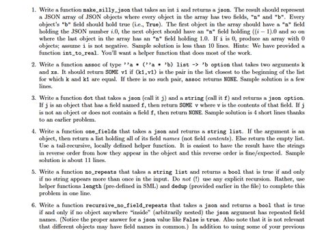 Using Sml To Solve Question 10 19 Questions 1 9 Are